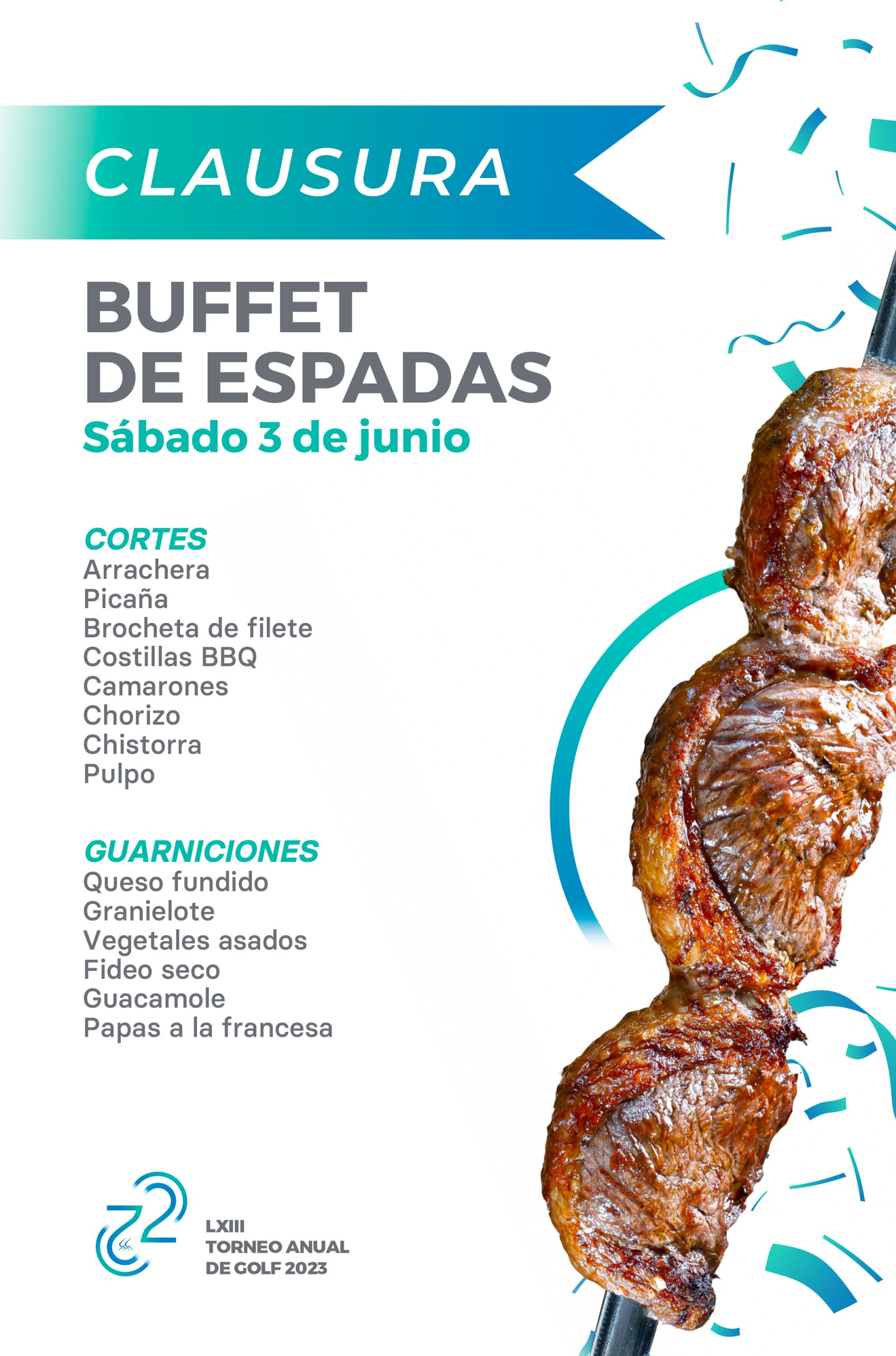 Menús – LXIV Torneo Anual de Golf de Invitación